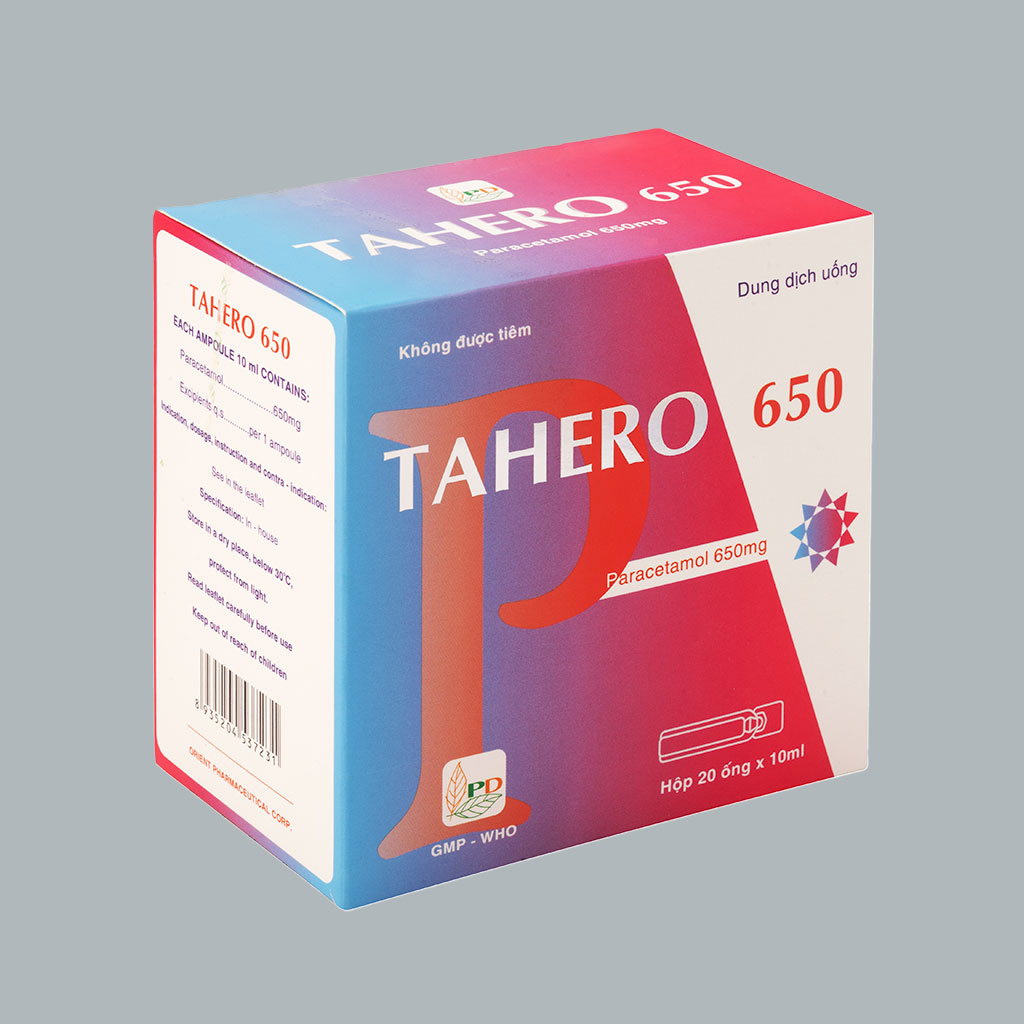 TAHERO 650 - Công Ty Cổ Phẩn Dược Phẩm Phương Đông